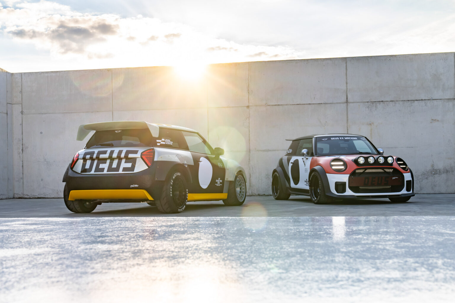 Mini JCW x Deus Ex Machina: Surfboard rocks rally | Shots Magazine